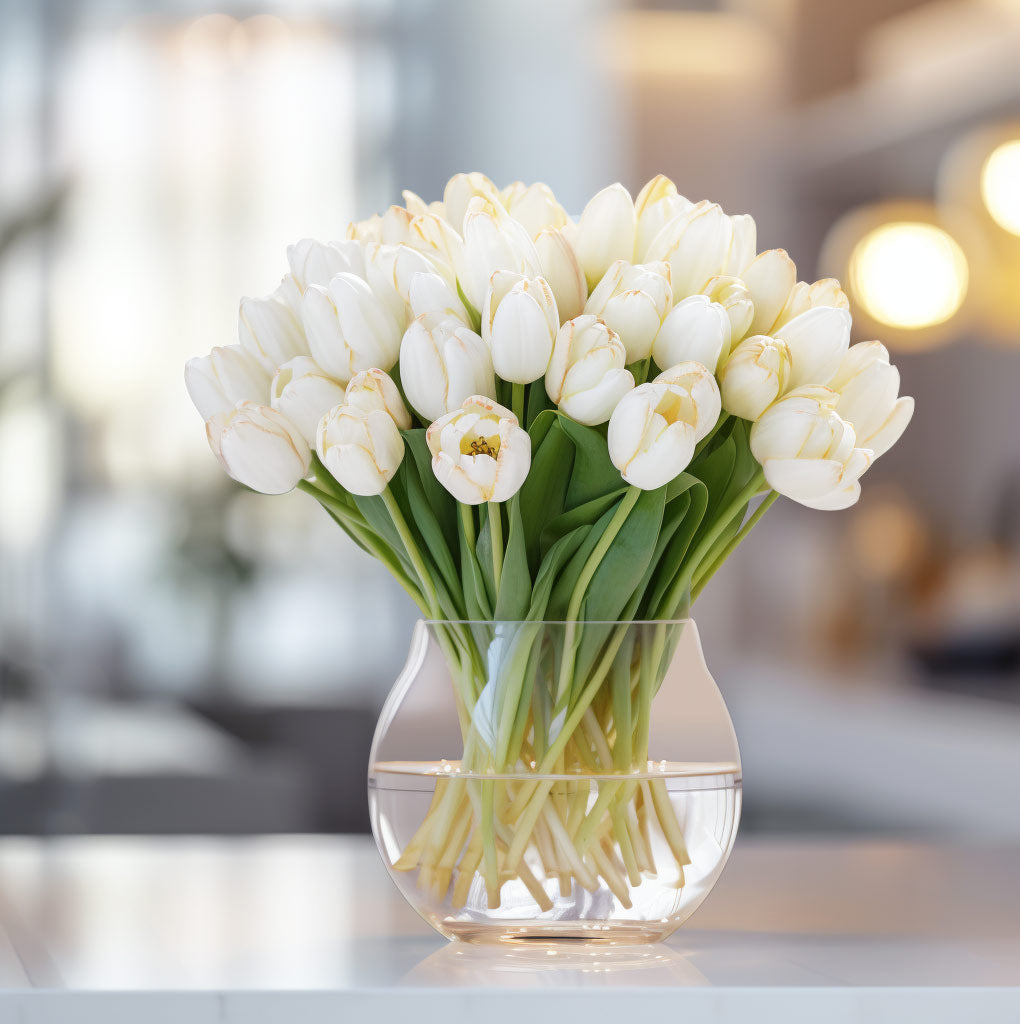 White Tulips | British Tulips with Free Next Day Delivery – LÖV Flowers